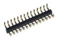 China Vertical Mount 14 Pin Header 90 Degree U Type Circuit Board Pin Connectors for sale