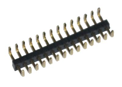 China Vertical Mount 14 Pin Header 90 Degree U Type Circuit Board Pin Connectors for sale