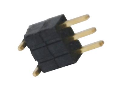 China Plastic 3 Pin Single Row Header Connector 1.27mm Vertical Mount SMT Type for sale
