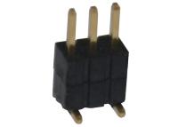 China Plastic 3 Pin Single Row Header Connector 1.27mm Vertical Mount SMT Type for sale