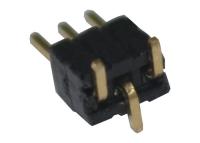 China Plastic 3 Pin Single Row Header Connector 1.27mm Vertical Mount SMT Type for sale