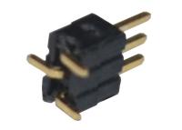 China Plastic 3 Pin Single Row Header Connector 1.27mm Vertical Mount SMT Type for sale