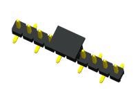 China 10P PA6T Male Header Connector Single Row CAP SMT 2.0mm Height 2A PBT for sale