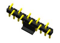 China 10P PA6T Male Header Connector Single Row CAP SMT 2.0mm Height 2A PBT for sale