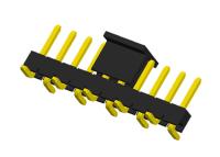 China 10P PA6T Male Header Connector Single Row CAP SMT 2.0mm Height 2A PBT for sale