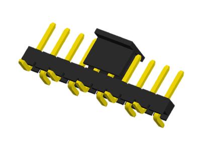 China 10P PA6T Male Header Connector Single Row CAP SMT 2.0mm Height 2A PBT for sale