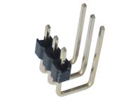 China 2.0mm 3 Pin Single Row Pin Header 90 Degree U Type Connector Side Plastic for sale