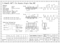 China PA6T SMT Pin Header Connector DC 500V Through Hole UL 94V-0 for sale