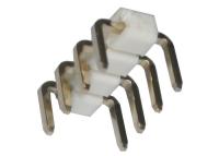 China White 4 Pin Header Connector Pitch 2.54mm Single Row 90 Degree U Type for sale