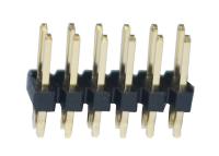 China 500VAC Brass PA6T DIP Pin Header Connector 2.54mm Pitch 12P ISO9001 for sale