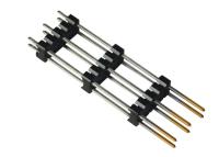 China 10 Pin Dual Row Pin Header 2.54 Mm Pitch Header Straight Type Three Plastic for sale