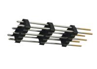 China 10 Pin Dual Row Pin Header 2.54 Mm Pitch Header Straight Type Three Plastic for sale