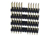 China Four Plastic Pin Header Connector 500V AC 2.54mm Pitch 36P Three Row for sale