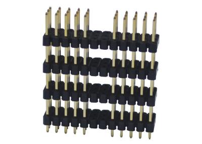 China Four Plastic Pin Header Connector 500V AC 2.54mm Pitch 36P Three Row for sale