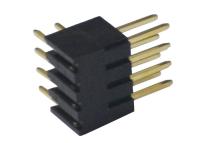 China 2.54mm 500VAC Pin Header Connector Right Angle Insulator PA6T 3A for sale