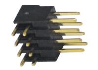 China 2.54mm 500VAC Pin Header Connector Right Angle Insulator PA6T 3A for sale
