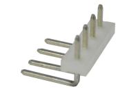 China 4 Pin Board To Board Header Single Row Pin Header Right Angle Through Hole for sale