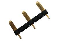 China Durable Round Female Pin Header 1x3 Pin Single Row Gold Flash 3.0 AMP for sale