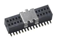China Surface Mount Pin Header Double Row 30 Pin Female Connector With CAP Type for sale