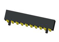 China Straight 20 Pin Header Connector Female 180 Degree Type Double Row 1.0X2.1mm for sale