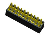 China 20 Pin Female Header Connector Single Row Straight 180 Degree For PCB Board for sale
