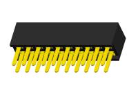 China 20 Pin Female Header Connector Single Row Straight 180 Degree For PCB Board for sale