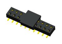 China 20 Pin Black Female Header Connector Double Row 2.0mm Pitch With CAP for sale
