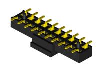 China 20 Pin Black Female Header Connector Double Row 2.0mm Pitch With CAP for sale