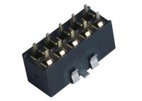 China 10 Pin Female Header 2.0 Mm Pitch Dual Row Header Connector 180 Degree for sale