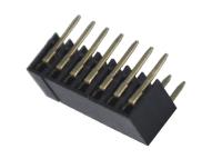 China Dual Row Right Angle Female Connector 2.0mm Pitch Environmental Protection for sale