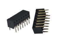 China Dual Row Right Angle Female Connector 2.0mm Pitch Environmental Protection for sale