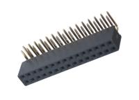 China Right Angle Female Header Connector 30 Pin Fire Resistance For Electronics for sale
