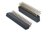 China Right Angle Female Header Connector 30 Pin Fire Resistance For Electronics for sale