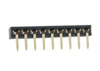 China 90 Degree SMT Female Header Connector Single Row Black 2.0mm Through Hole for sale