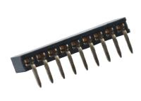China 90 Degree SMT Female Header Connector Single Row Black 2.0mm Through Hole for sale