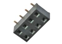 China 90 Degree Female Header 2.54 Mm Double Row SMT Surface Mount Pin Header for sale
