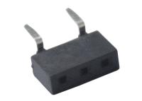 China Black Single Row Header Connector 2.54 Female Header SMT Type Fireproof for sale