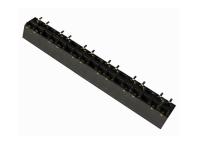 China Dual Row Female Header Connector 2.54mm Pitch With Column Oxidation Resistance for sale