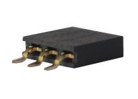 China Single Row Female Header Connector Horizontal SMT 2.54 Mm Pitch Connector for sale