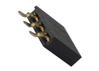 China Single Row Female Header Connector Horizontal SMT 2.54 Mm Pitch Connector for sale