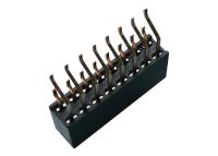 China Double Row Female Header Connector 2.54mm SMT Type 16 Pin With Horizontal for sale