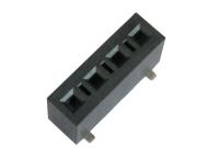 China SMT Type Female Pin Header Connector 3.96mm Single Row Through Hole Plastic for sale
