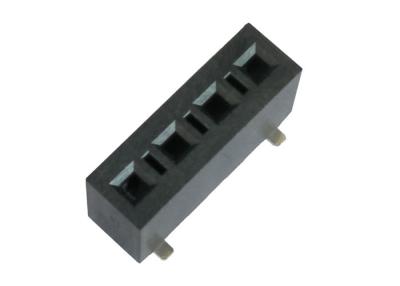 China SMT Type Female Pin Header Connector 3.96mm Single Row Through Hole Plastic for sale