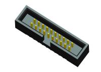 China 1.27mm Surface Mount Wire To Board Connector Gold Flash 180 Degree Two Rows for sale