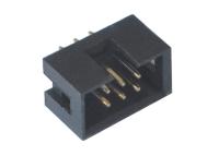China 180 Degree Box Header Connector  DIP 2.54mm Pitch 6 Pin Straight Type for sale