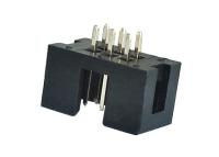 China 180 Degree Box Header Connector  DIP 2.54mm Pitch 6 Pin Straight Type for sale