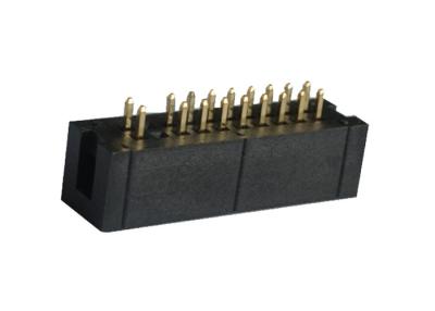 China Large Current Box Header Connector 2.54mm 20 Pin Empty 2 Pin Straight Black for sale