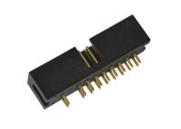 China Large Current Box Header Connector 2.54mm 20 Pin Empty 2 Pin Straight Black for sale