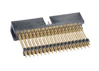 China Brass Contact 18 Pin Header 2.54mm Straight Header Connector For PCB Board for sale