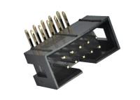 China 2.54mm Box Header Connector 90 Degree Header Pins 500V Withstand Voltage for sale